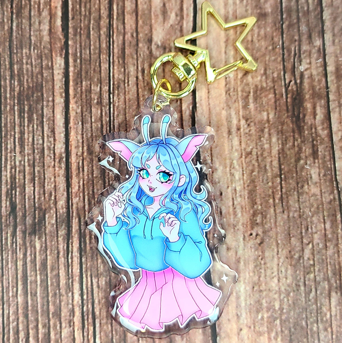 Kemonomimi Fem Stitch Acrylic Keychain – Darling Ear Shop